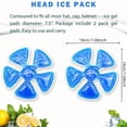 Reusable Helmet Cooling Gel Pads, Blue PVC Ice Pack for Helmets & Hats ...