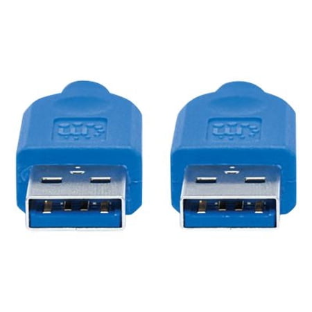 Manhattan USB-A to USB-A Cable, 1.8m, Male to Male, 5 Gbps (USB 3.2 ...