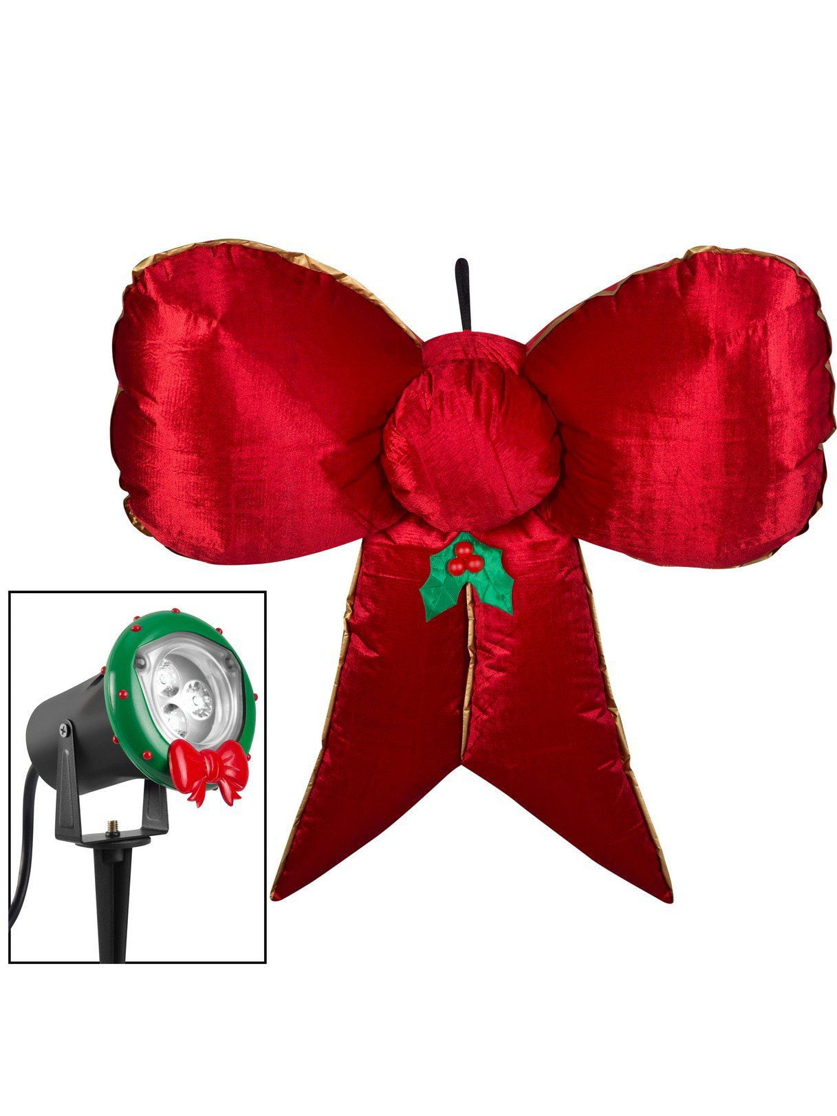 5 Foot Hanging Velvet Bow Airblown Inflatable - Walmart.com
