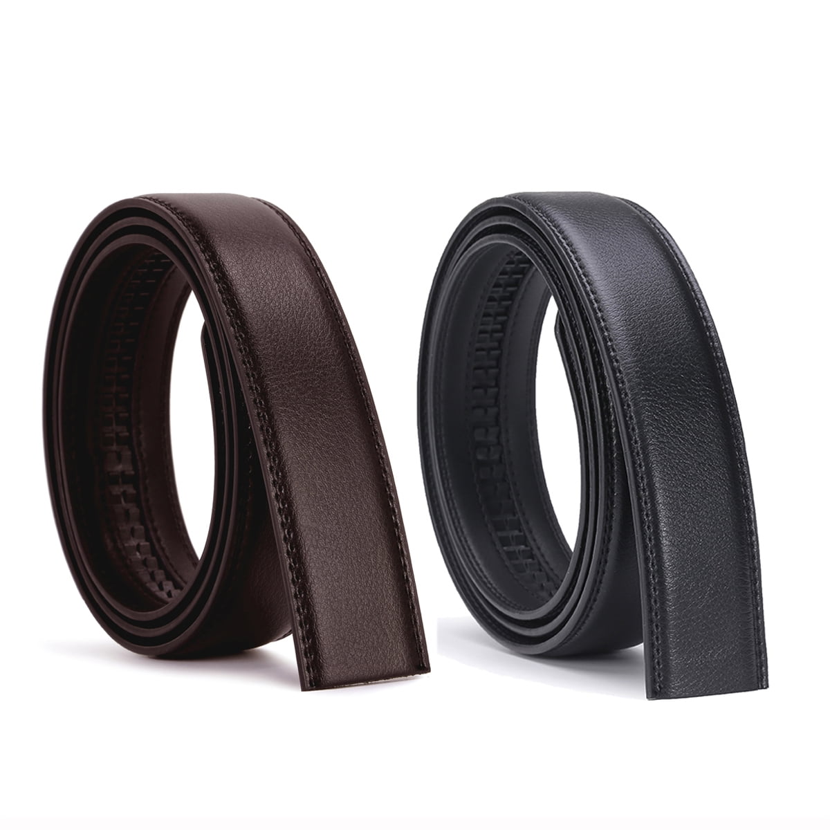 Baitaihem 2 Pack Genuine Leather Belt 35''-43''Replacement Leather Belt ...