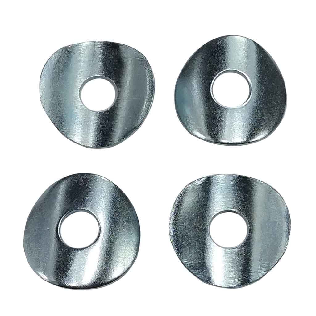 Set of (4) Zinc-Plated Steel Curved Washers 7/8" Tube OD 5/16" Mini ...