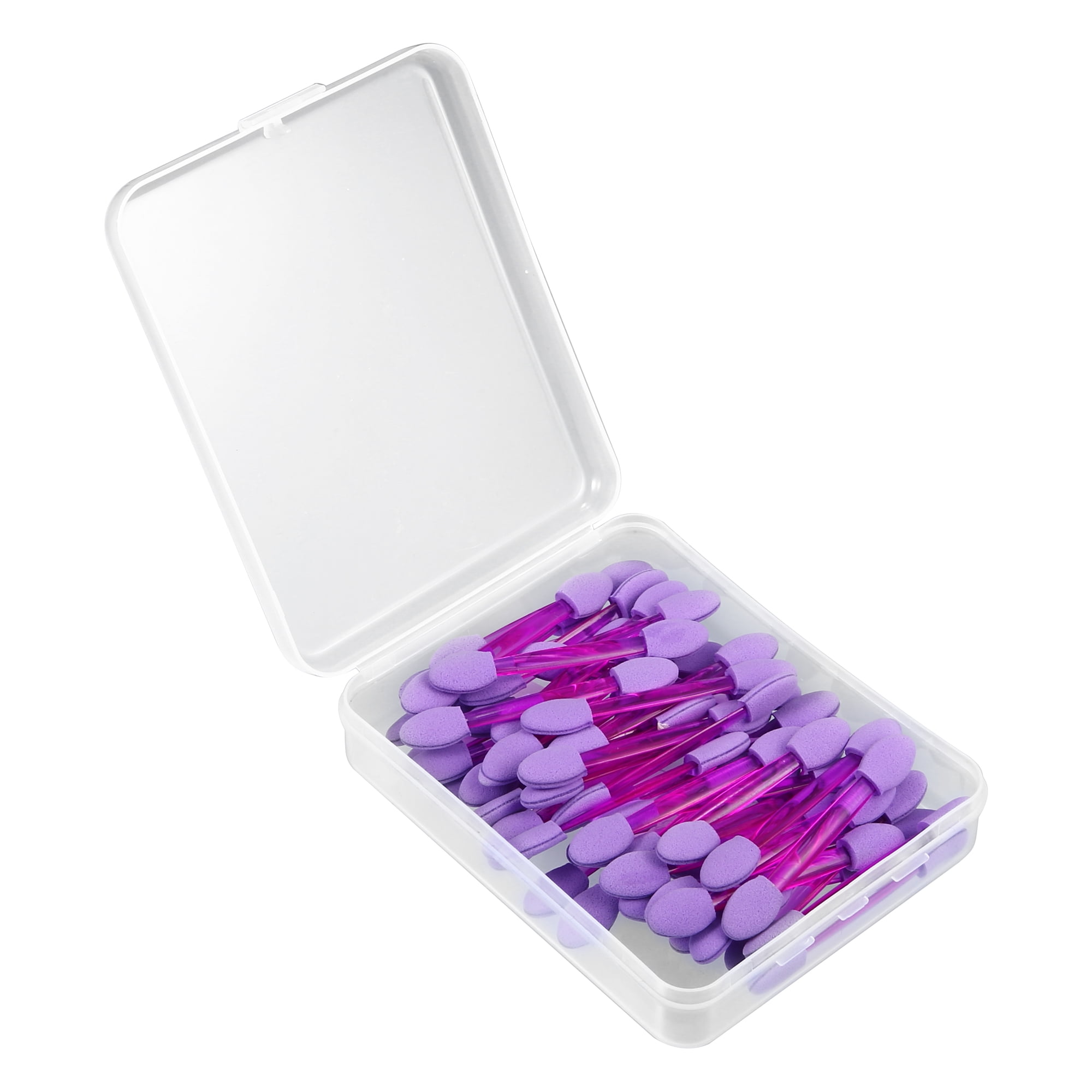 Vocoste 50 Pcs Dual Sides Eye Shadow Sponge Applicators with Container ...
