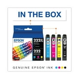 EPSON 222 Claria Ink High Capacity Black & Standard Color Cartridge ...