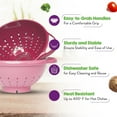 Crisp Pink Mini Colander Strainer Berry Basket, Set of 2 - Walmart.com