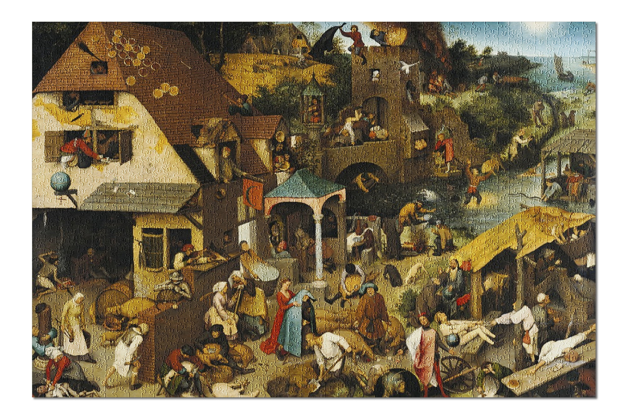 Netherlandish Proverbs (Artist: Pieter Bruegel the Elder) c. 1559 ...