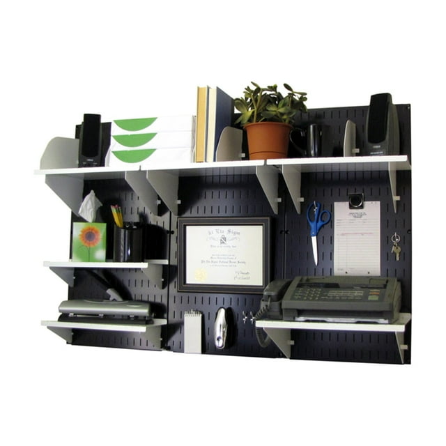 Wall Control Office Organizer Unit Wall Mounted Office Desk Storage and ...