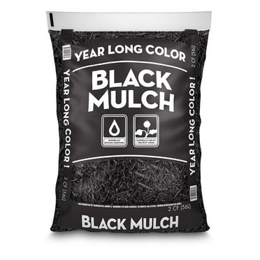 Hyponex by Scotts Black Mulch, 2 cu. ft., Provides Year-Long Color ...