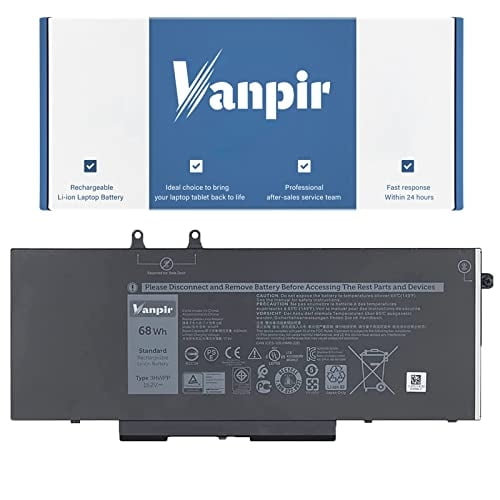 Batería laptop Vanpir 3HWPP, 15.2V 68Wh 4250mAh, compatible Dell ...