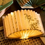 Mightlink Foldable Book Shaped Lamp,DIY Book Lamp,Chinese Calligraphy ...