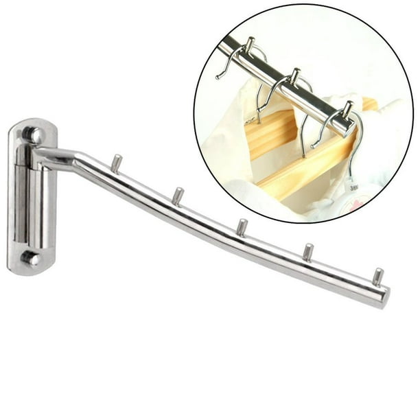 Clothes Hanger Rack,Folding Wall Mounted Clothes Hanging Holder Hook ...