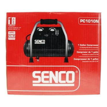 Senco 1 Gallon Ultra-Quiet Portable Air Compressor, .5HP, 125 PSI ...