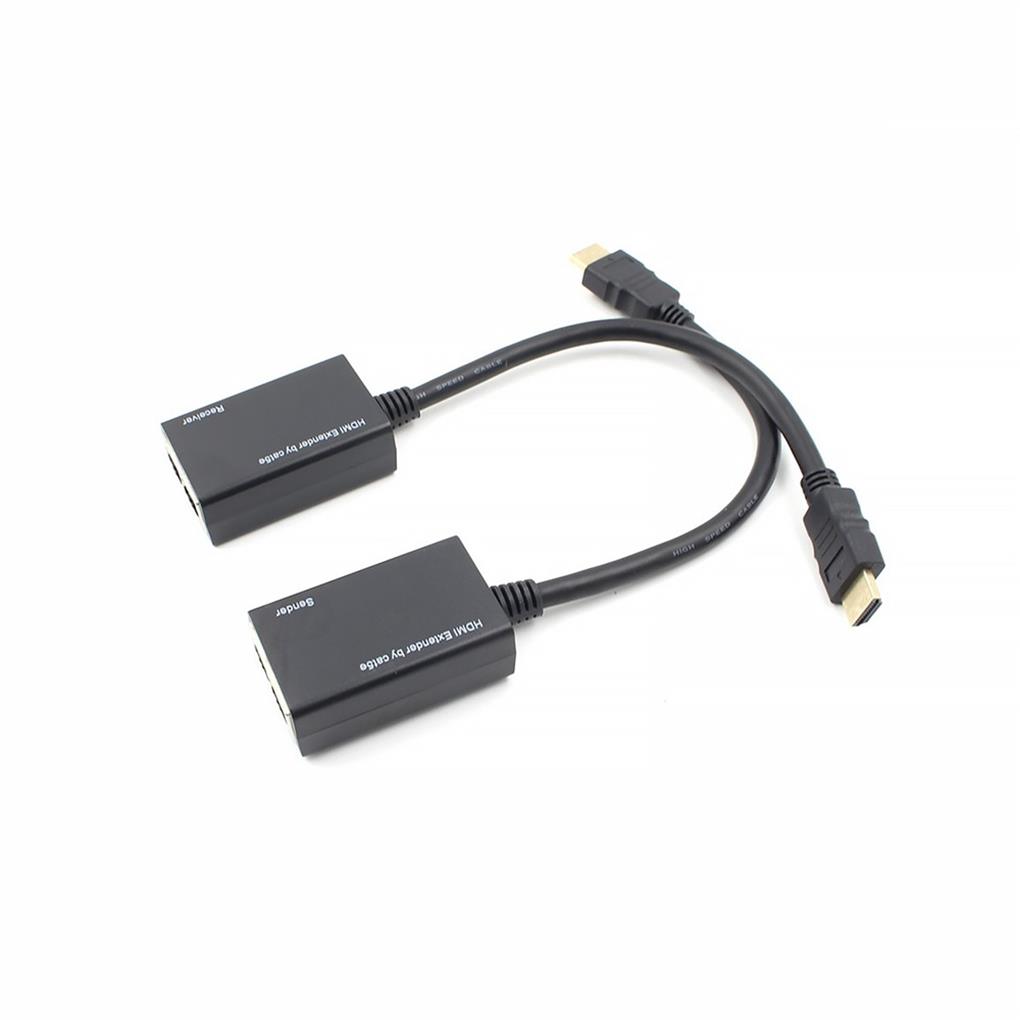 Extensor De Cable De Conector De Adaptador De Red Doble Hd Video Hdmi ...
