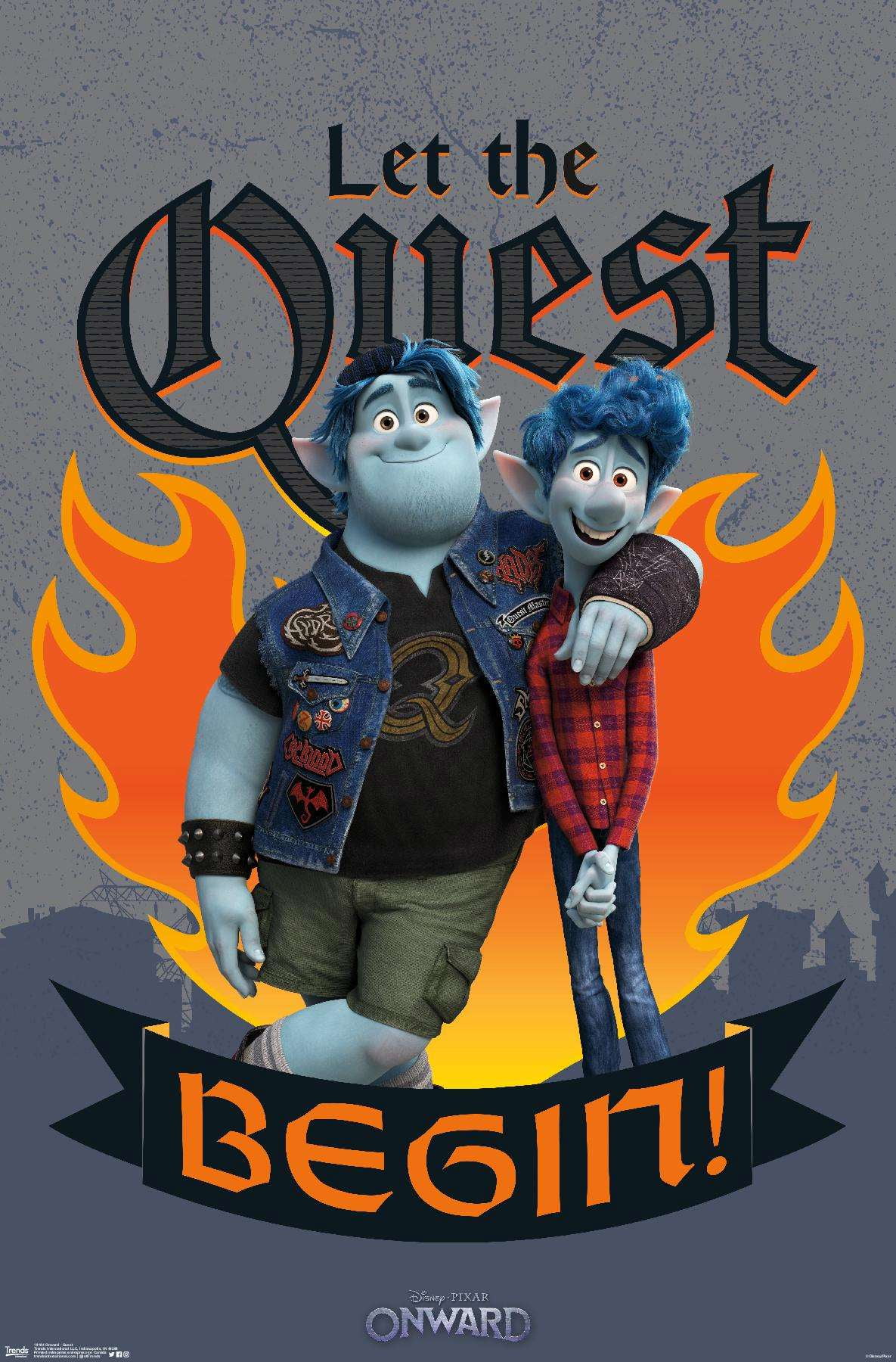 Disney Pixar Onward - Quest Wall Poster, 22.375" x 34" - Walmart.com