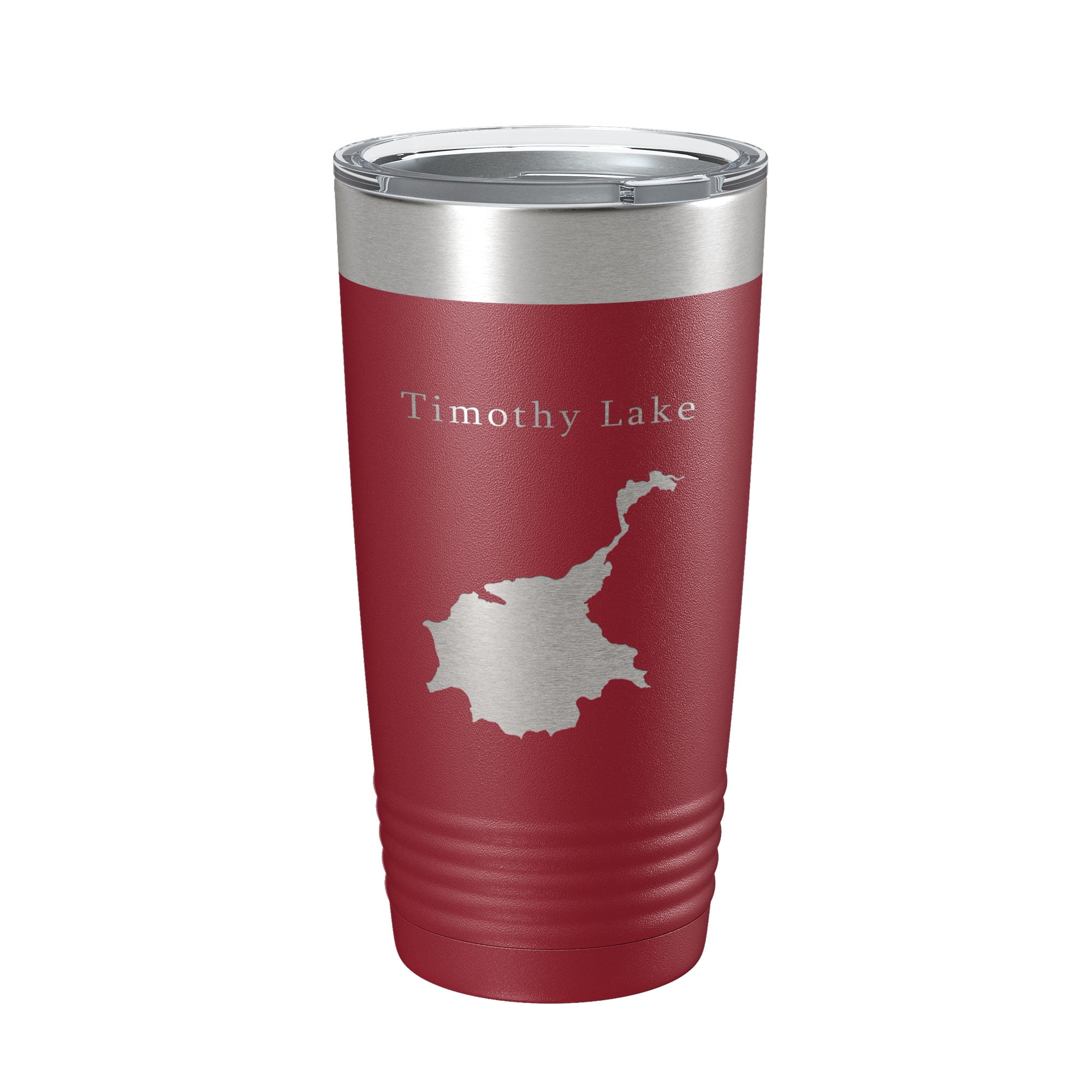 Timothy Lake Map Tumbler Travel Mug Insulated Laser Engraved Coffee Cup ...