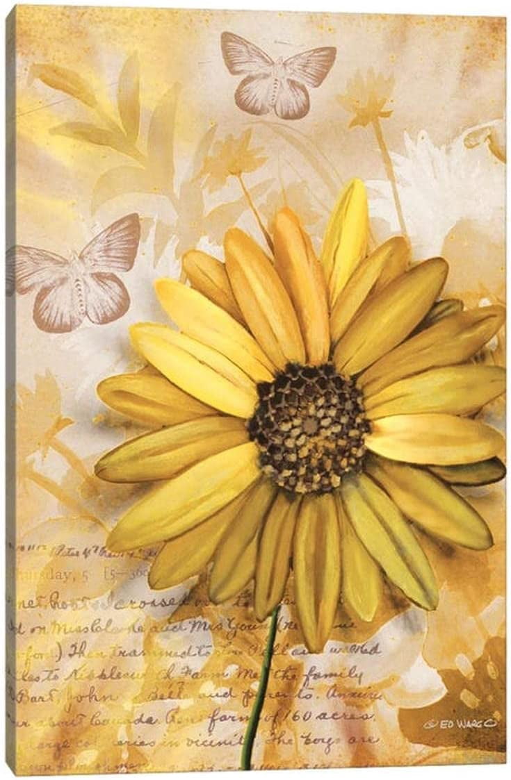 Sunflower Canvas Wall Decor, Sunflower Inspirational Quotes Prints ...