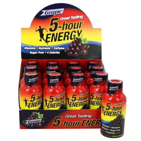 5-Hour Energy - Energy Shot Regular Strength Box Grape - 12 Bottle(s) | Walmart Canada