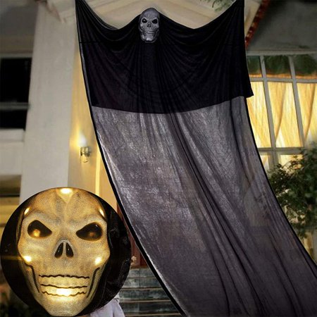 Halloween Hanging Ghost, WGIA 10.8ft Halloween Skeleton Flying Ghost ...