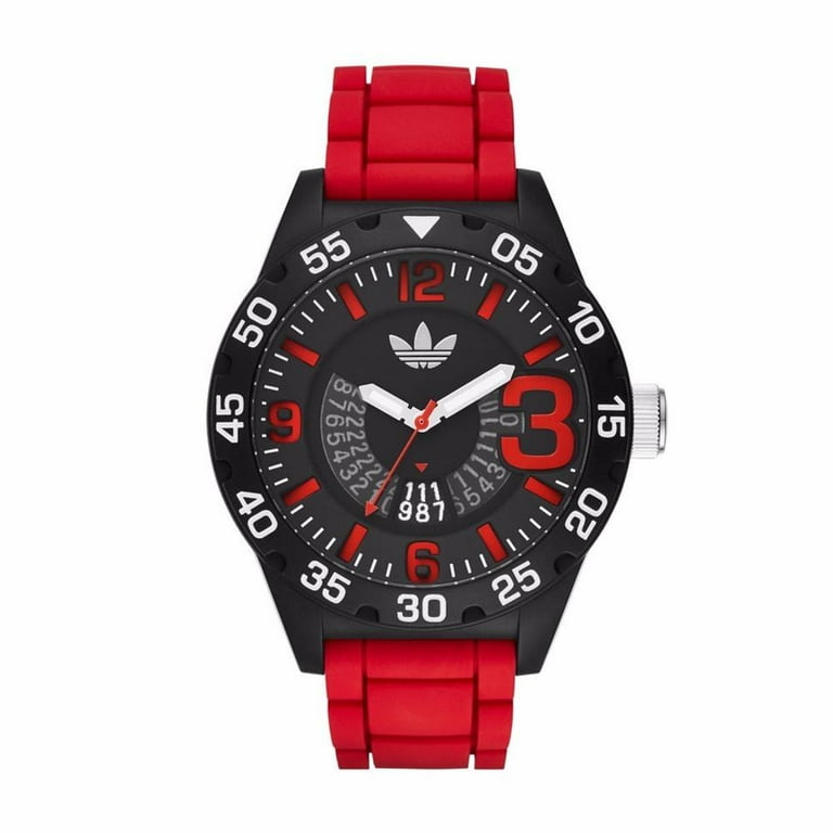 Adidas Watches Red And Black