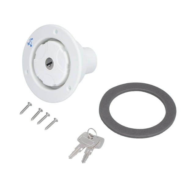 RV Gravity Water Inlet, Water Inlet Lock Lockable PP Plastic White For ...