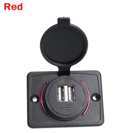 KUIZAP Twin Usb Socket Charger Surface Mounted 12v Caravan Boat EASY ...