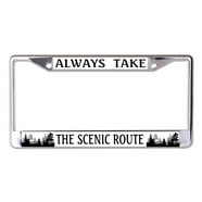 Deadpool Multi Logo Chrome License Plate Frame - Walmart.com