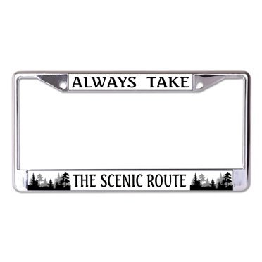 Deadpool Multi Logo Chrome License Plate Frame - Walmart.com