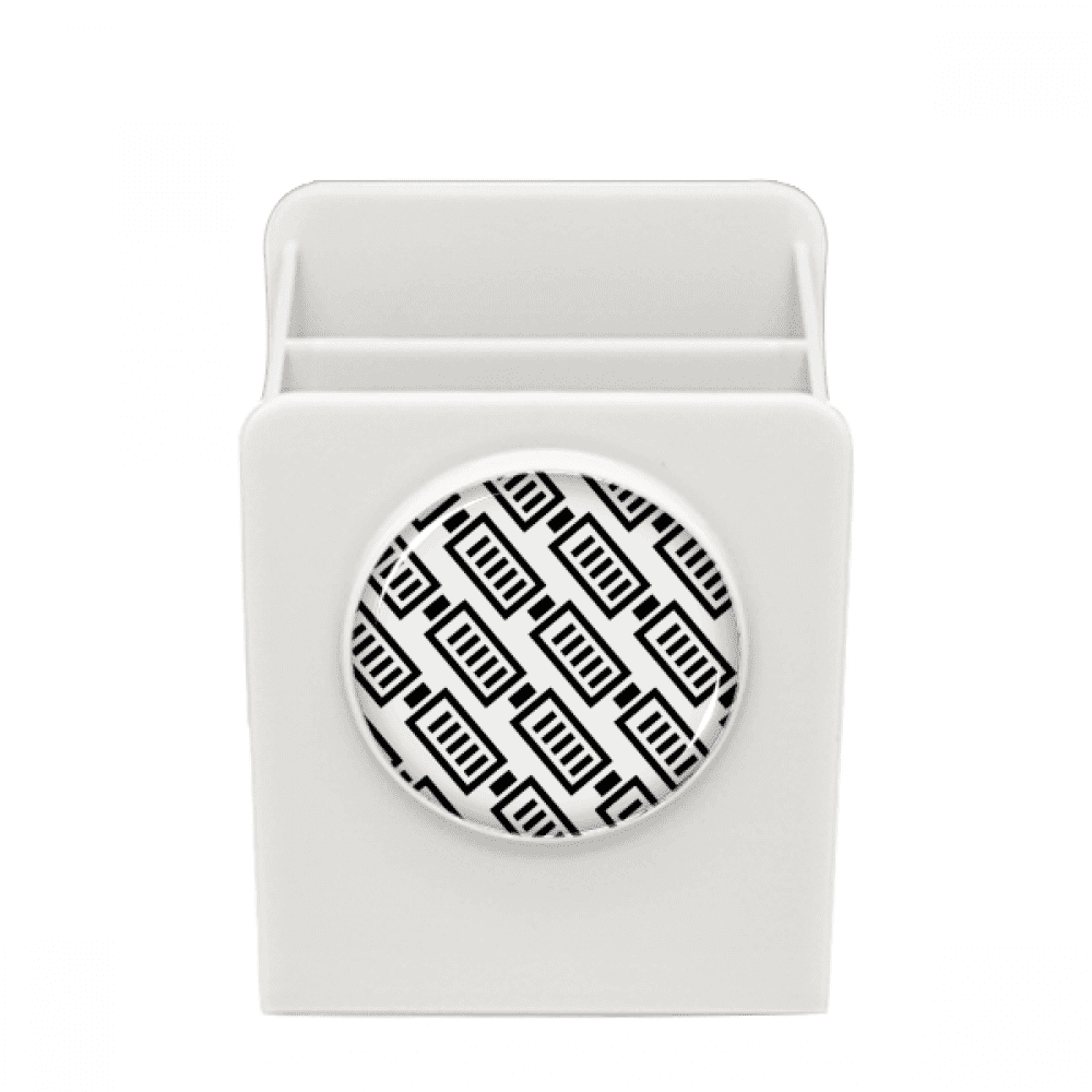 Battery Endurance Energy Stamp Pattern Desk Pencil Holder Cup Pen ...