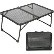 Portable Lightweight BBQ Grill Table with Storage, Adjustable Height ...