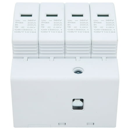QIILU 4P Surge Protective Arrester Anti‑Thunder Protection Device ...