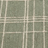 Better Homes & Gardens Light Green Plaid Wool Indoor Runner Rug, 2'x6 ...
