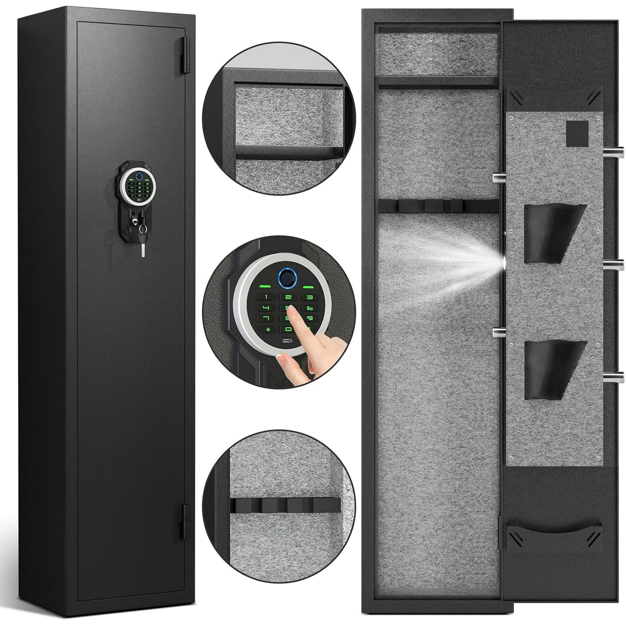 Click here for Opentiny 1-2 Fingerprint Gun Safes For Home - Quic... prices