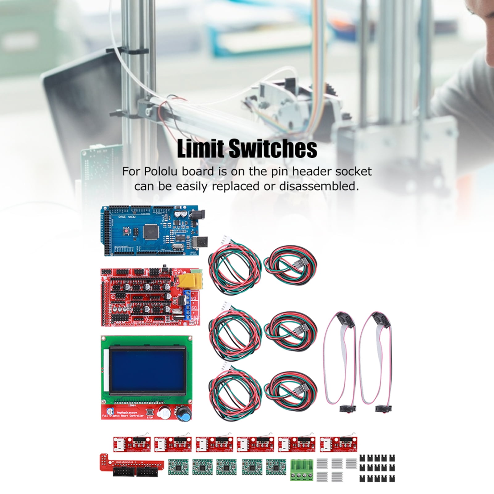 Módulo Apto para Reprap Kit de impresora 3D RAMPS Jadeshay | Walmart en línea