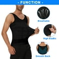 COMFREE Mens Compression Shirt Slimming Body Shaper Vest Workout Tank ...