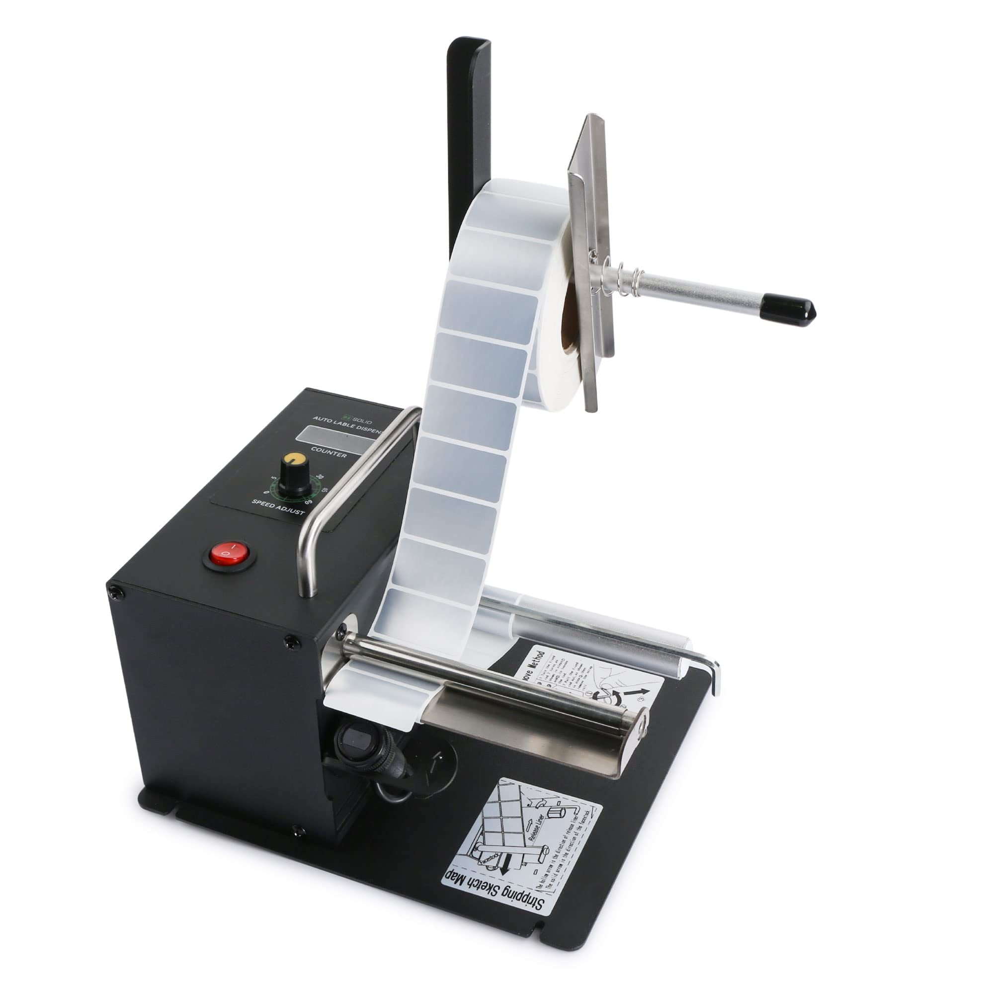U.S. Solid Automatic Label Dispenser W/Counter Speed Adjustable Label ...