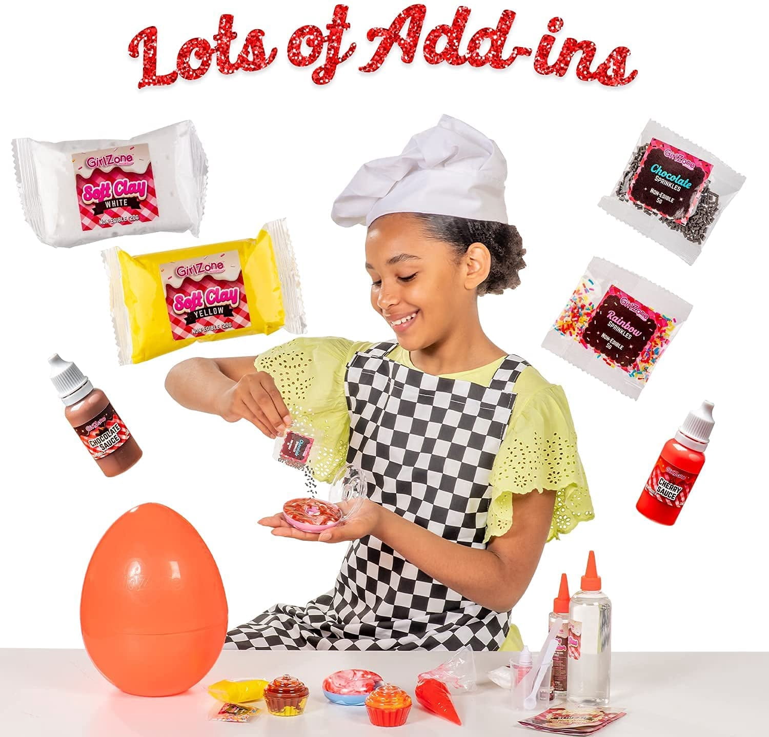 GirlZone Sweet Treats Butter Slime Bakery Kit, Everything in One Egg to ...