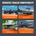 KFFKFF Boat Trailer Bunk Board Guide-on 2.3' Feet Rail Guides ons ...