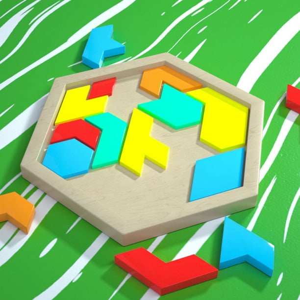 DIY Hexagonal Shape Tangram Puzzle Silicone Mold Mould Hexagonal Shape ...