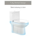 HOROW Small Toilet One Piece Short Compact Bathroom Tiny Mini Commode ...