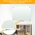 Glass White Board for Wall Dry Erase Board 48" x 32" (2pcs) Magnetic ...