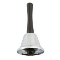AUDeals Hand Bell Silver Steel Bell Ringing Bell with Handle Dinner ...