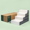 Zinus Foam 24" 4-Step Pet Stairs, x-Large, Grey Plaid - Walmart.com