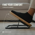 Adjustable Under Desk Foot Stool - Ergonomic Foot Rest with 7 Angles ...