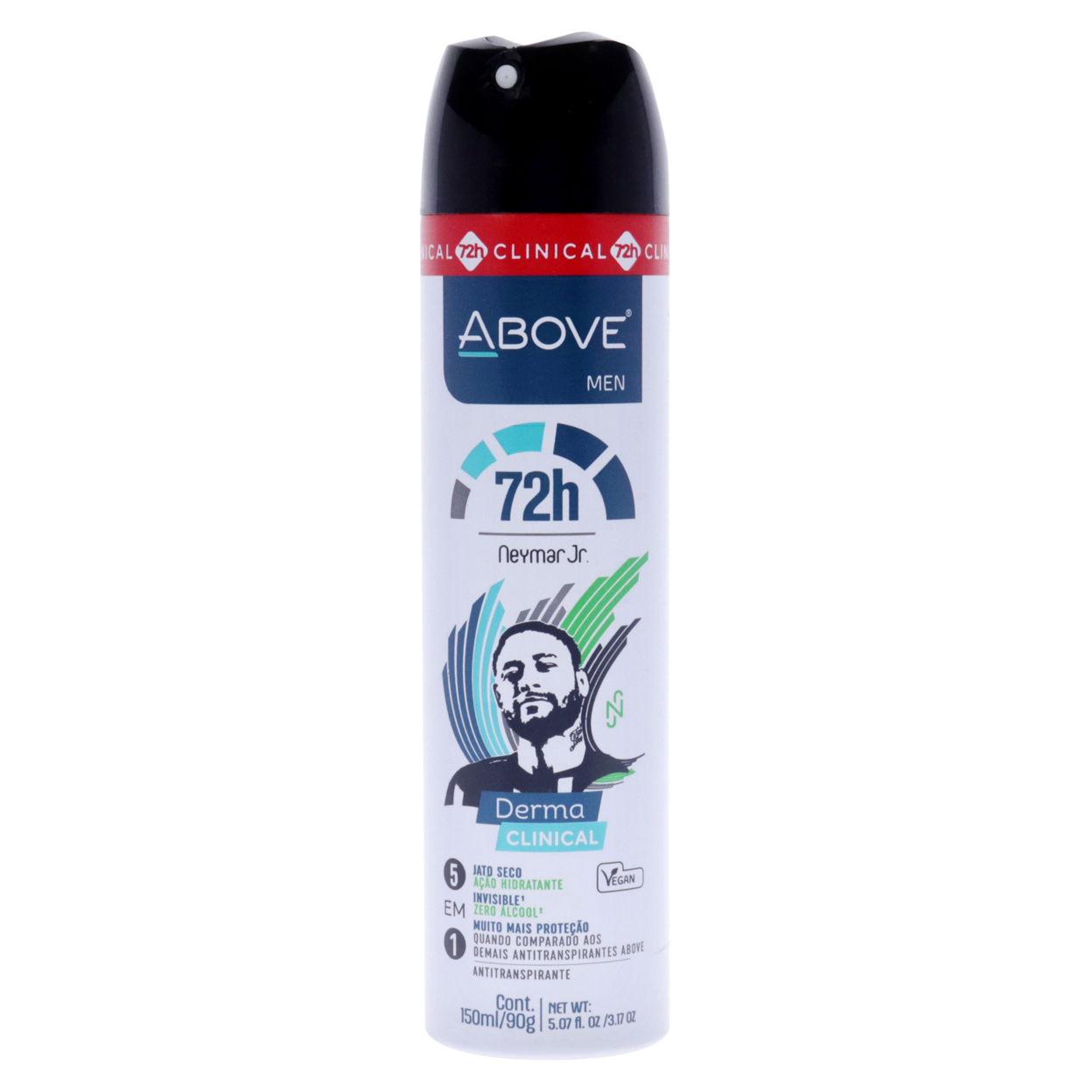 ABOVE Neymar Jr - 72 Hours Derma Clinical Antiperspirant Deodorant ...