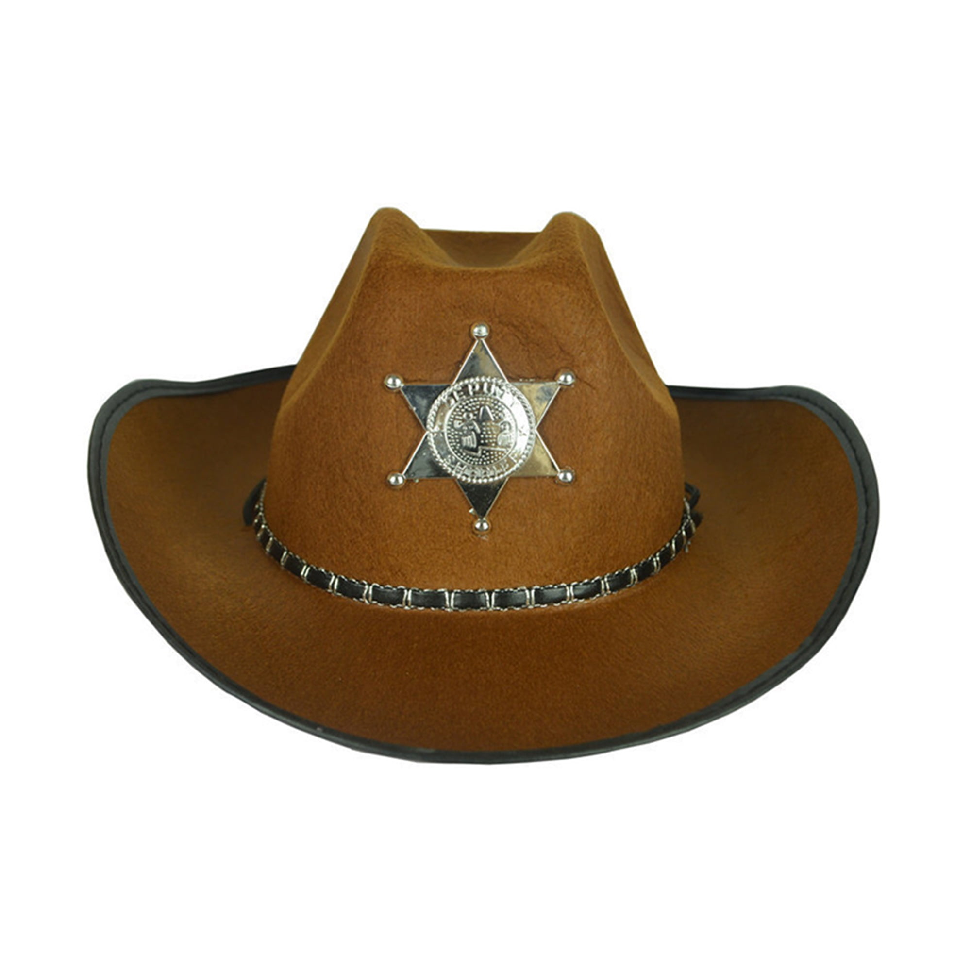 Douhoow Adult Halloween Western Cowboy Hat Fancy Dress Up Cowboy Role ...