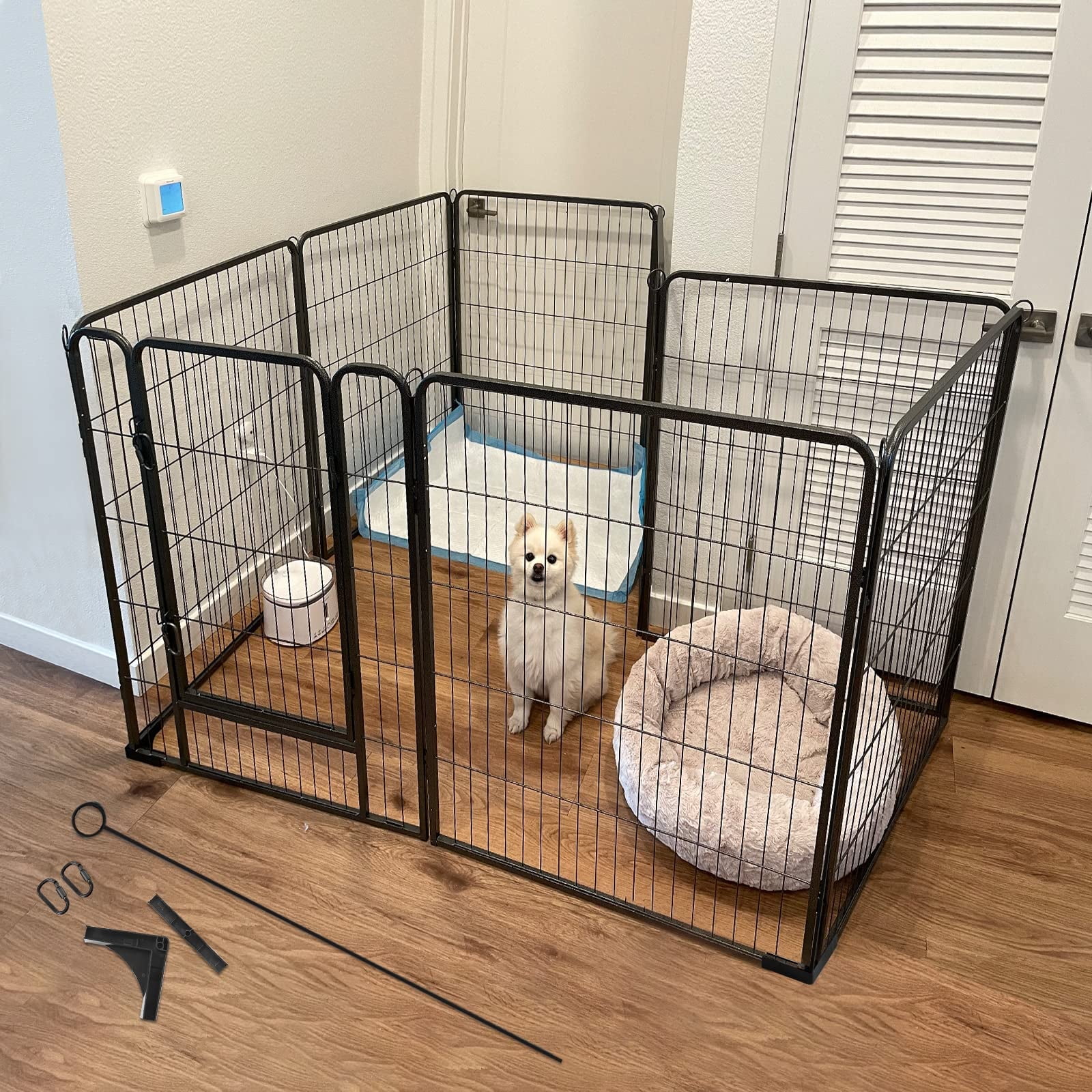 Click here for Aivituvin 39 Foldable Dog Pen Heavy Duty Metal Pup... prices