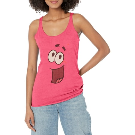 Nickelodeon Spongebob Squarepants Patrick Face Women's Racerback Tank ...