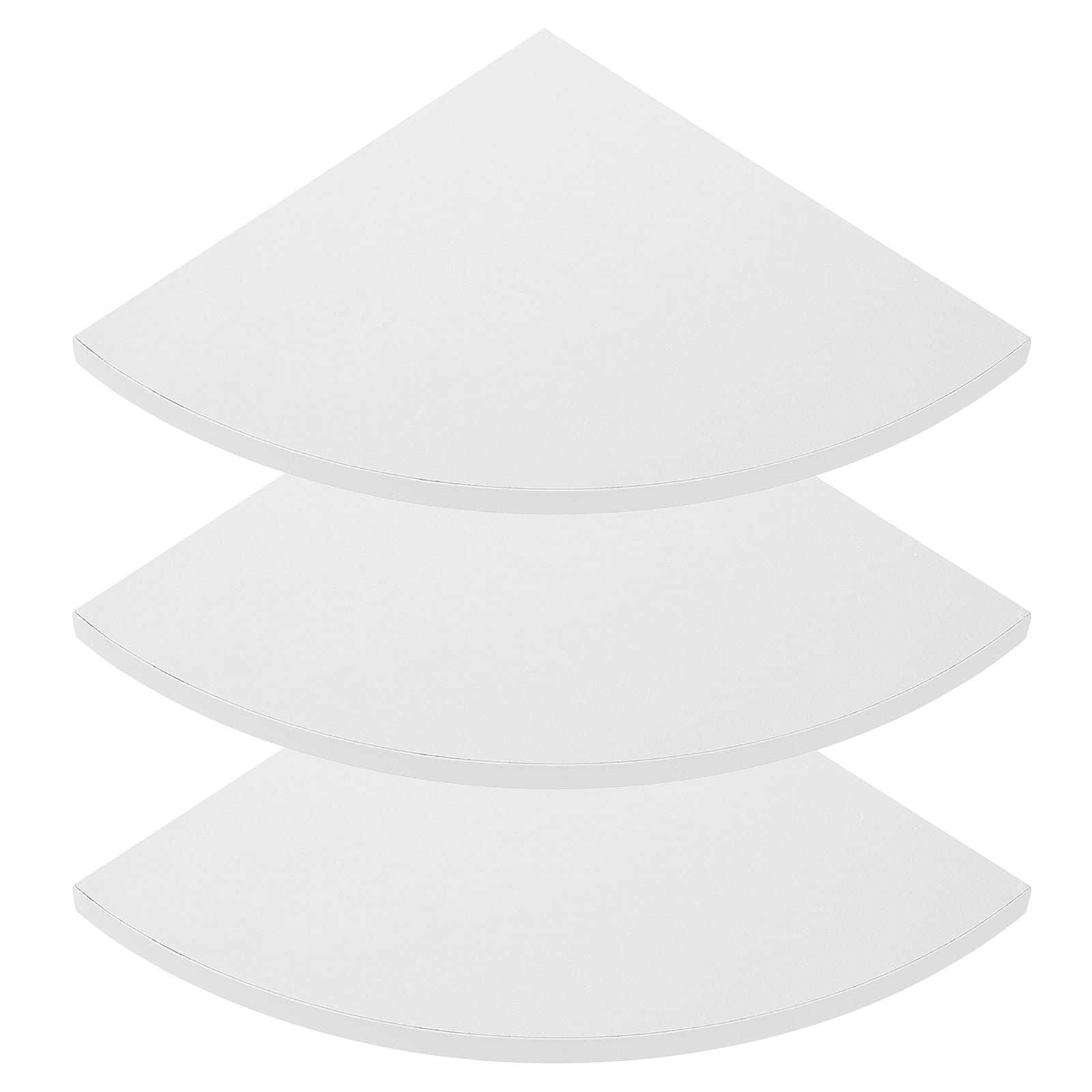 Click here for Ushobe 3pcs Corner Shelves White Artificial Board... prices