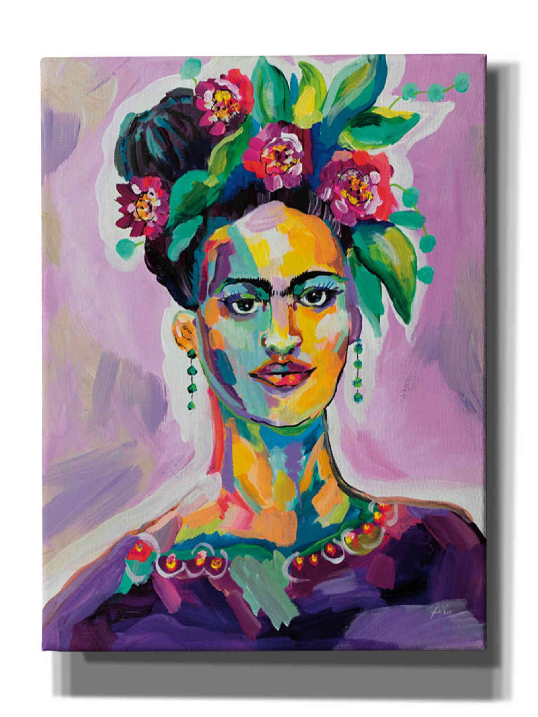 Epic Graffiti "Frida" by Jeanette Vertentes, Canvas Wall Art, 12"x16 ...