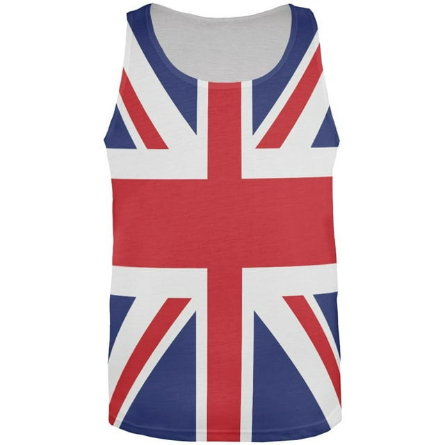British Flag Union Jack All Over Mens Tank Top Multi SM - Walmart.com