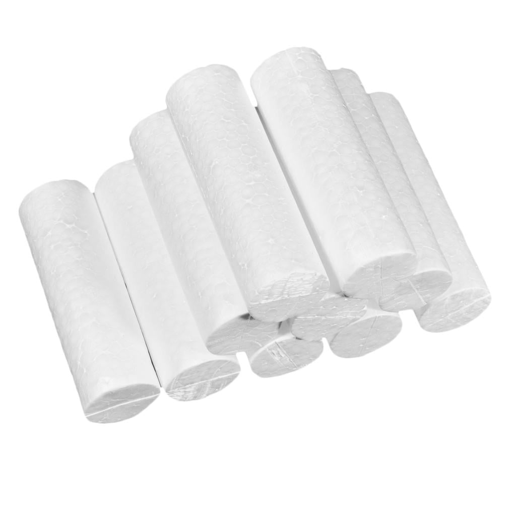 Craft Foam Cylinder - 10Pcs Polystyrene Foam Disc, Round Foam for ...